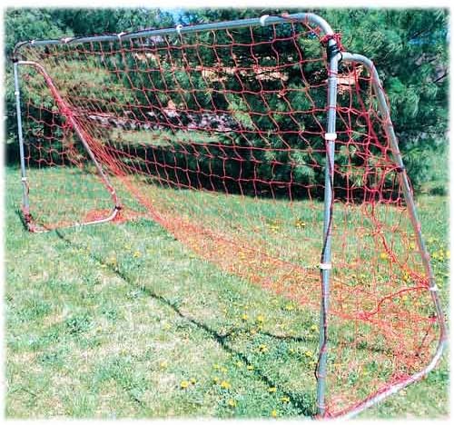 Amazon.com : Steel Soccer Goal w Ground Bar & Net (6 ft. H x 18 ft. W ...
