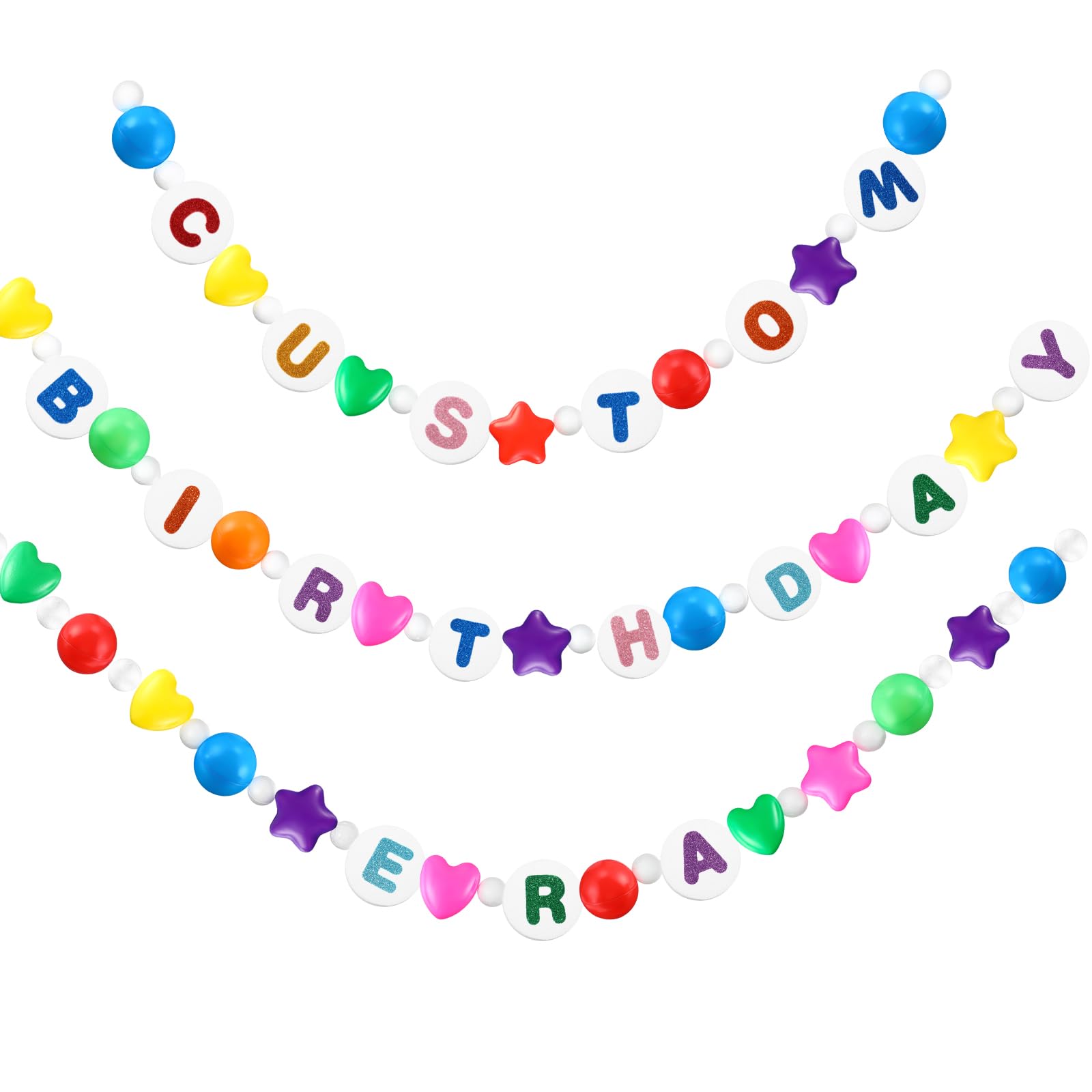 Amazon.com: Simgoing 86 Pcs DIY Giant Friendship Bracelet Garland Kit ...