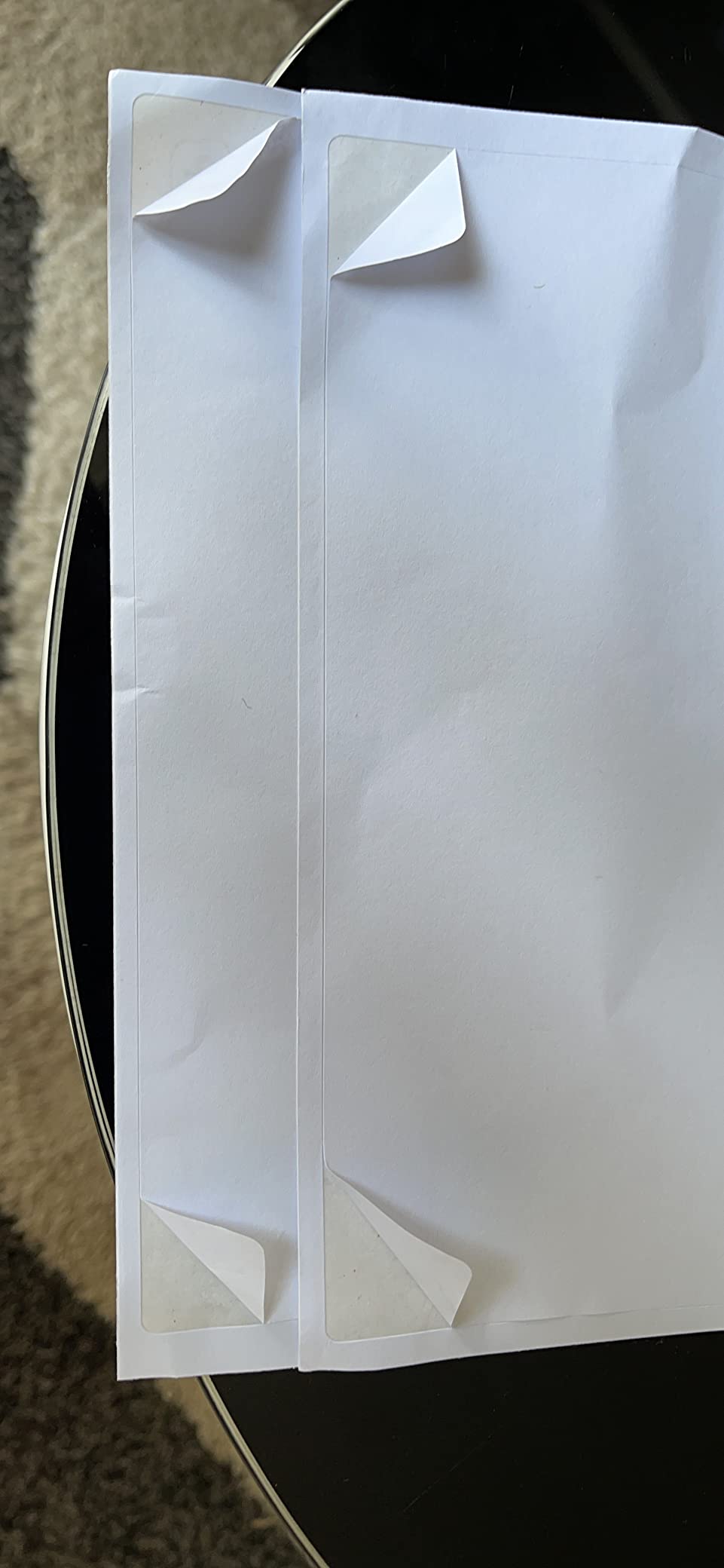 Desmat A4 Size 1 Full Sheet Self Adhesive Label Paper Sticker for Laser ...