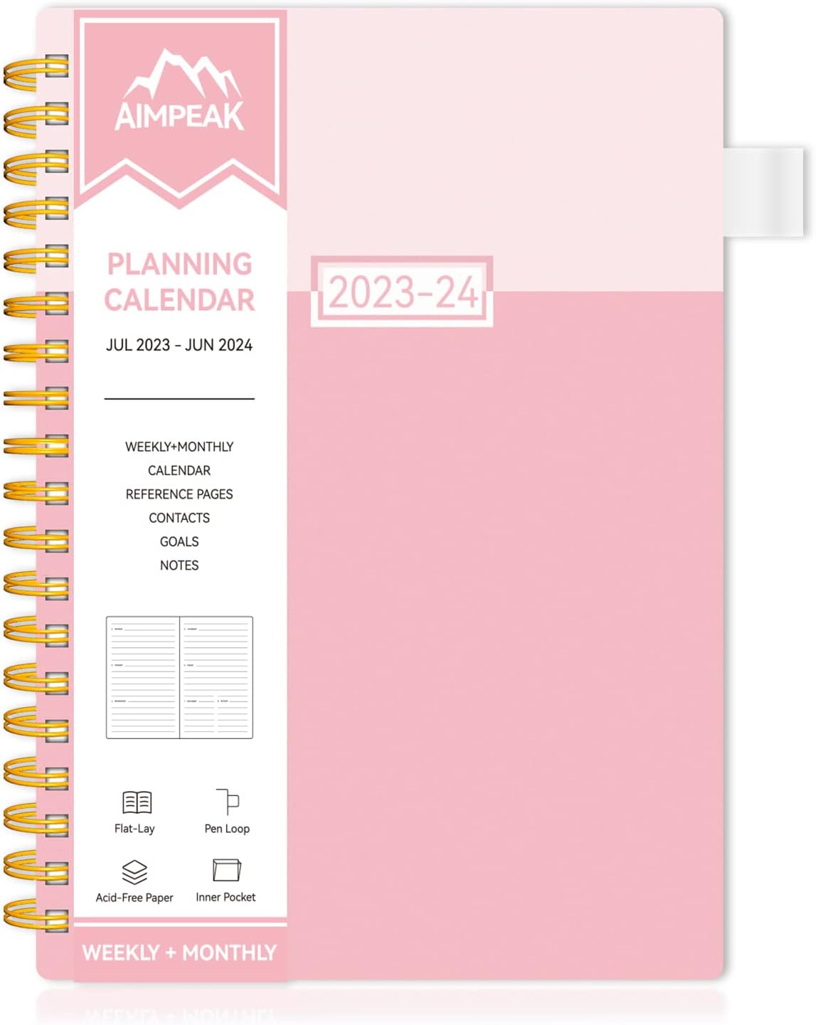 Amazon.com : Planner 2023-2024, Academic Planner 2023-2024,Weekly ...