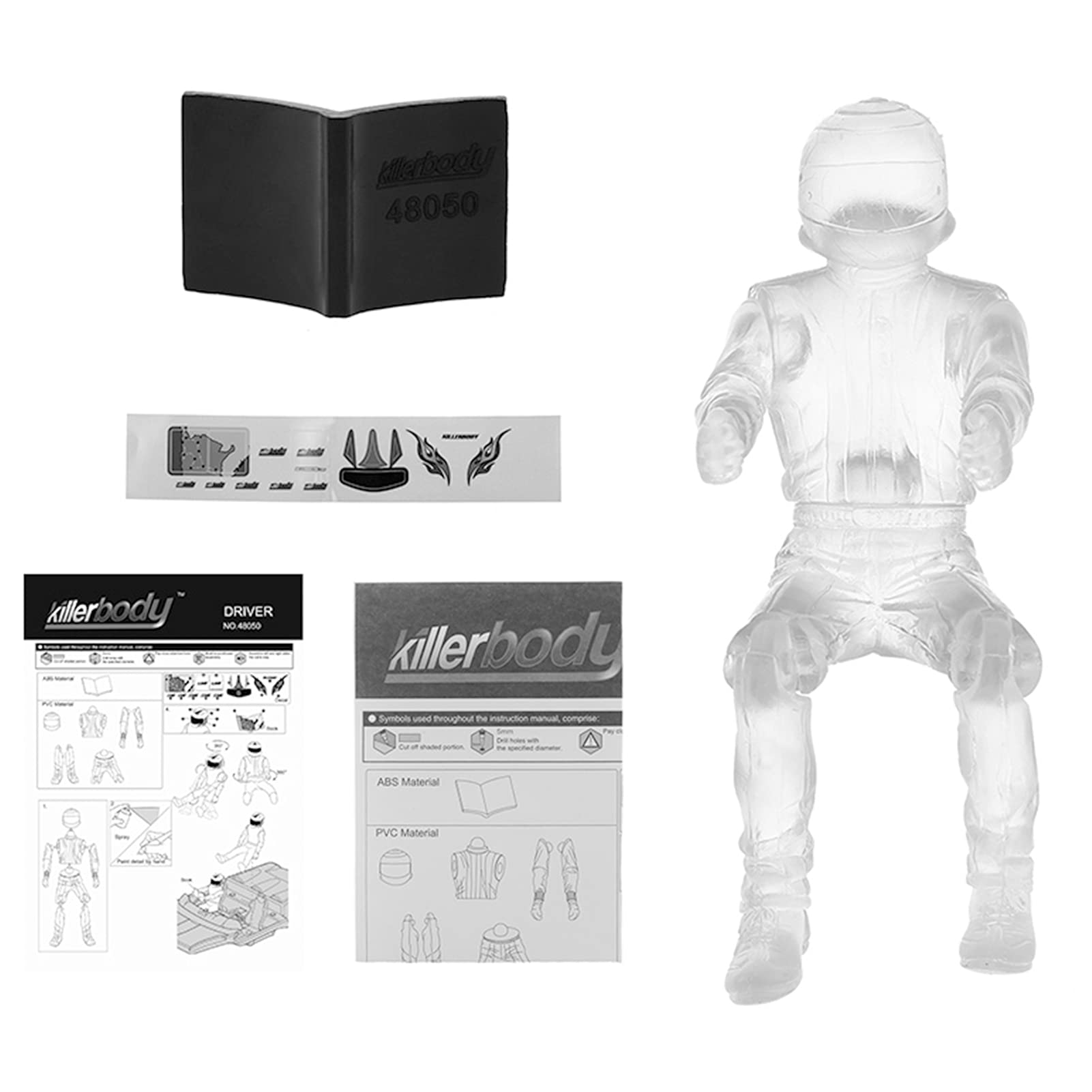 Amazon.com: HUIOP Driver Figure, Killerbody RC Car Driver 130mm Total ...