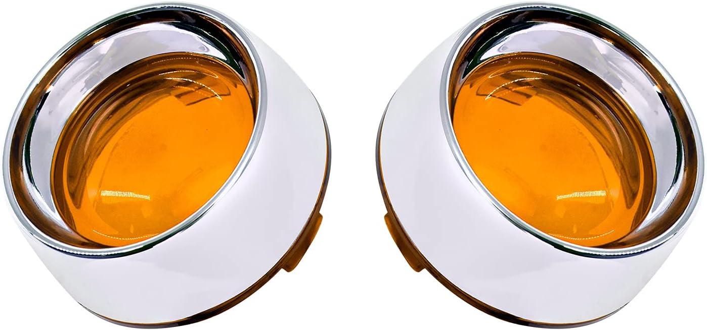 Amazon.com: HCmotorku Motorcycle Bullet Smoked Turn Signals Lens Cover ...