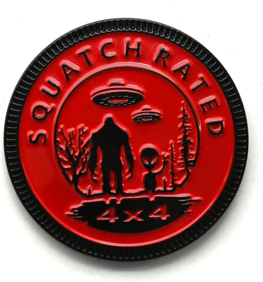 Amazon.com: Squatch Badge Rated Car Emblem, 4 x 4 Metal Automotive ...