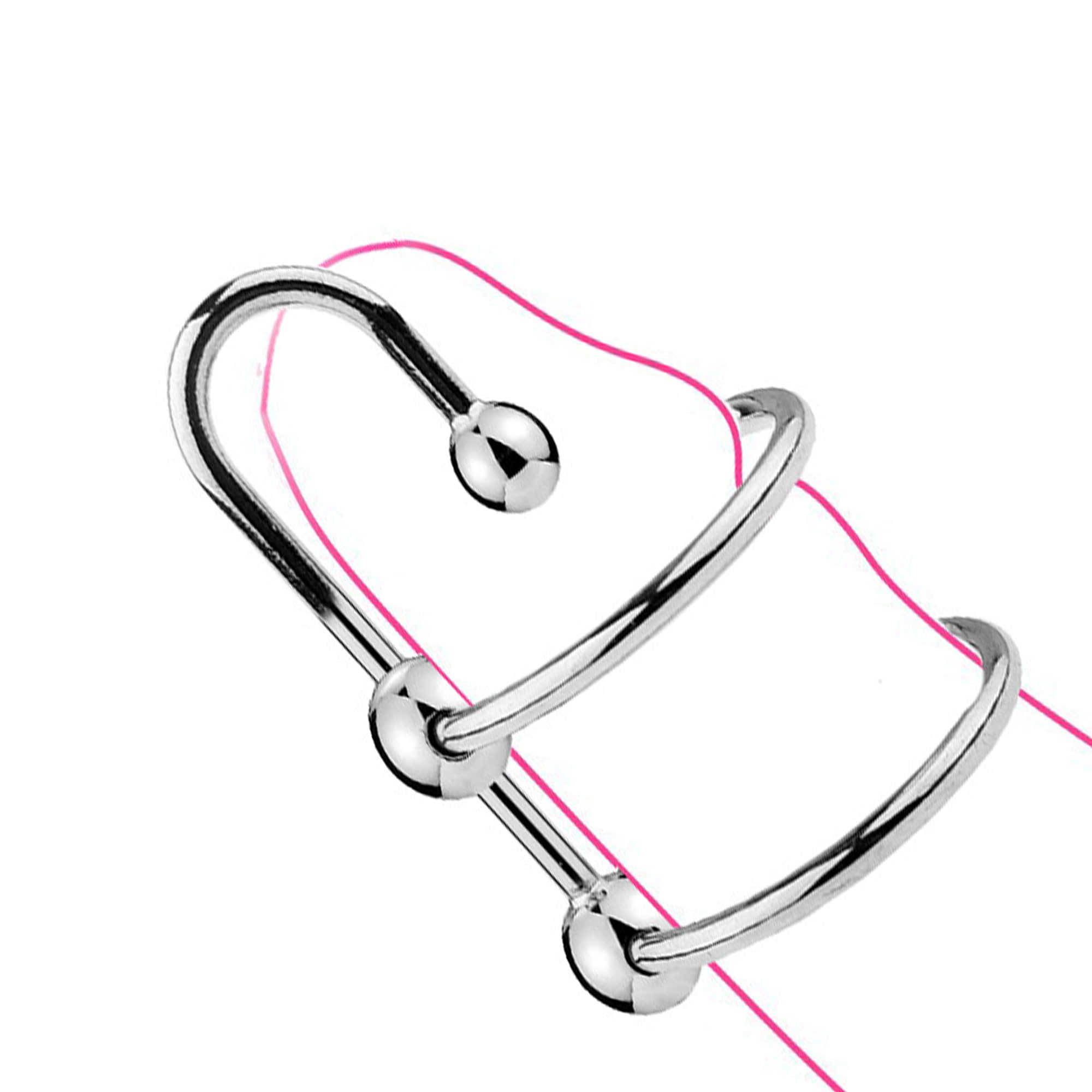 Amazon.com: Chastity Urethra Penis Plug Metal Cock Ring with Stainless ...