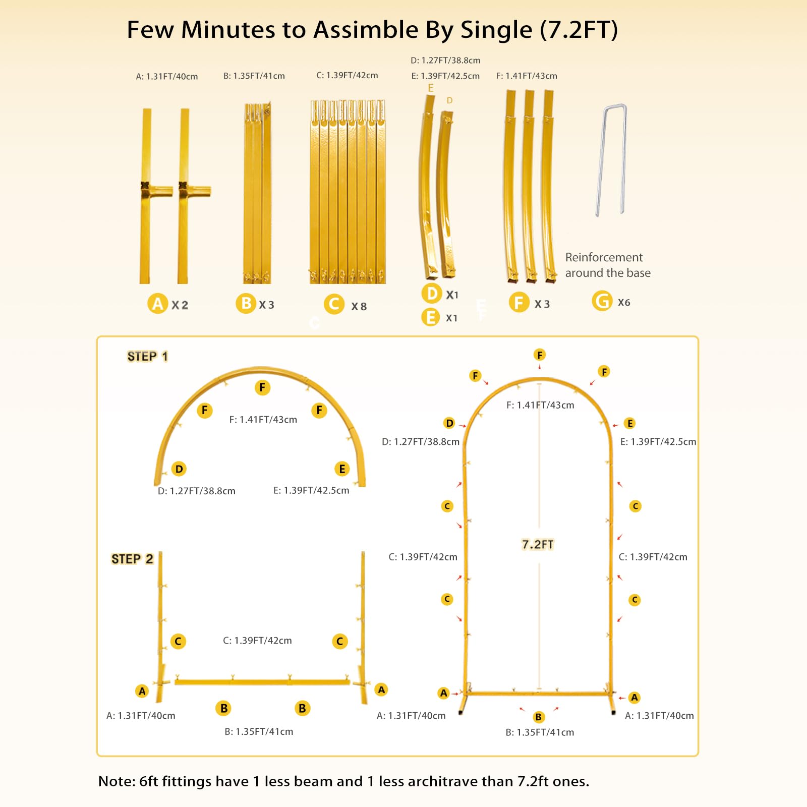 Backdrop Stand For Parties Snapklik.co : 6FT Balloon Arch Stand Stable Gold Arch Backdrop Stand