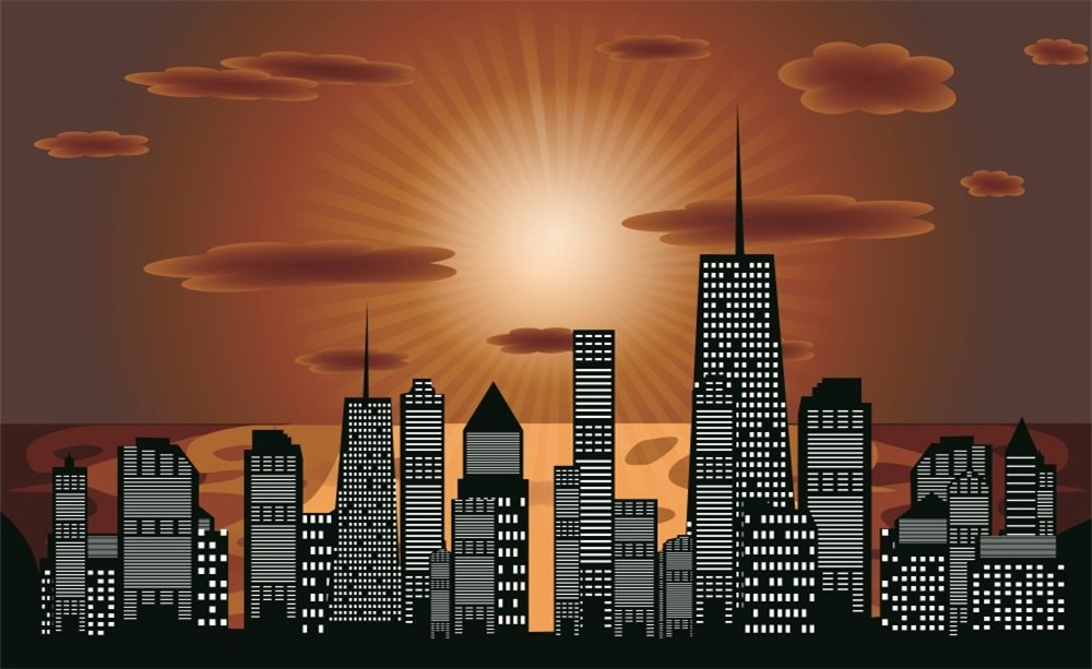 Cartoon City Landscape