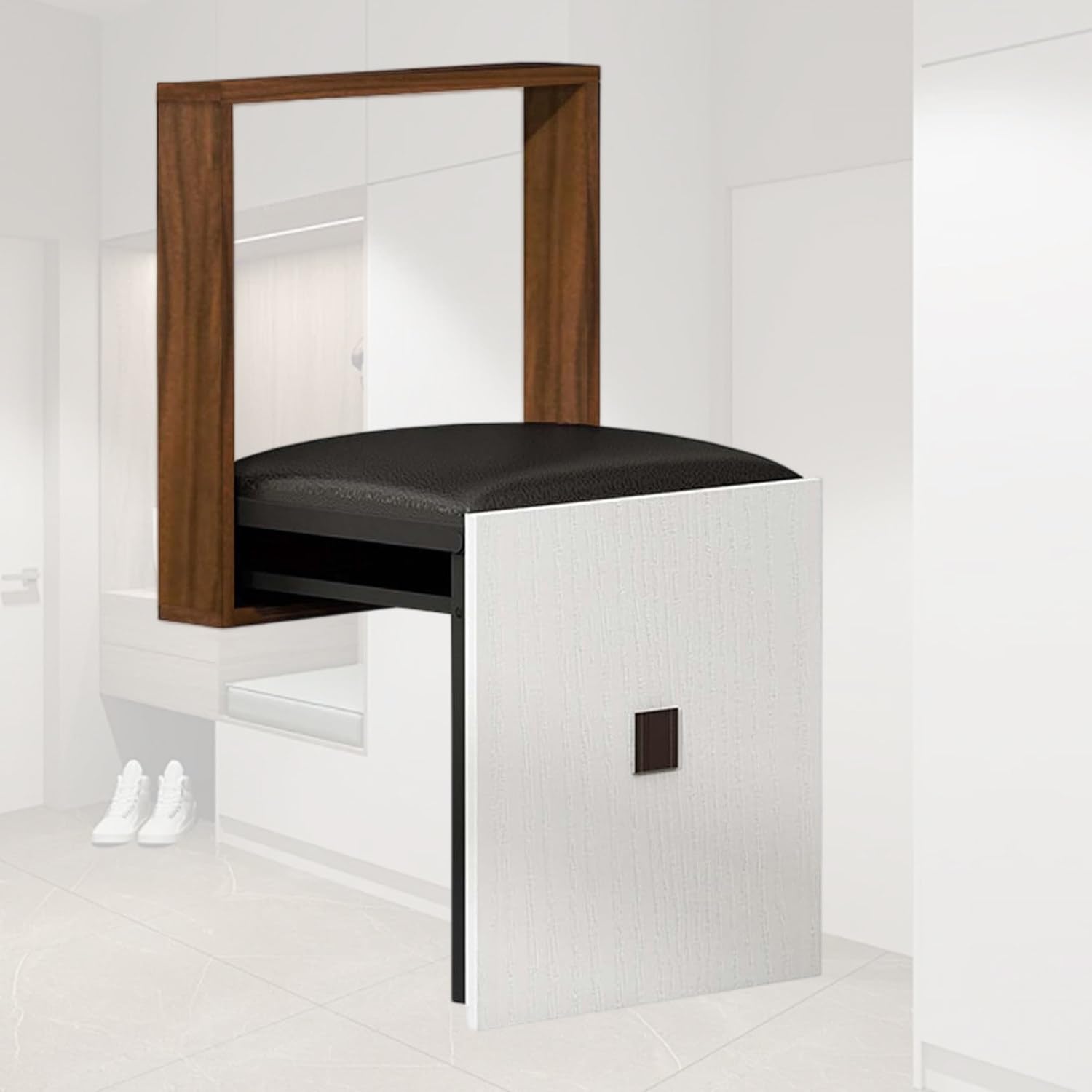 Amazon.com: LSHFYV Wall Mounted Folding Stool, Hallway Door Shower ...