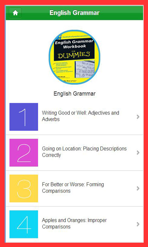 English Grammar Workbook - App on Amazon Appstore