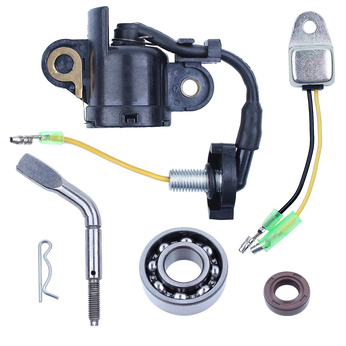 Amazon.com: HAISHINE Low Oil Sensor Alert Switch Governor Shaft Bearing ...