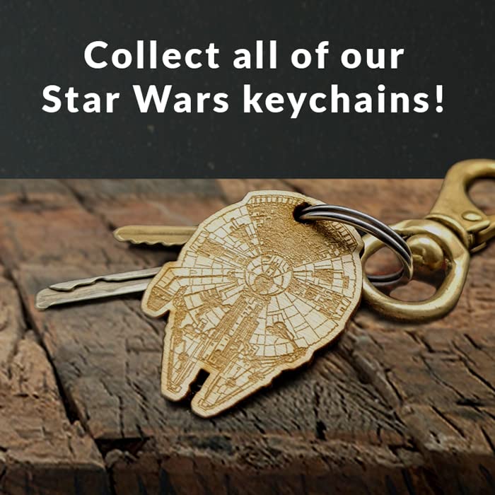 DEATH STAR Wood Keychain Laser Engraved Inspired by Starwars Planets ...