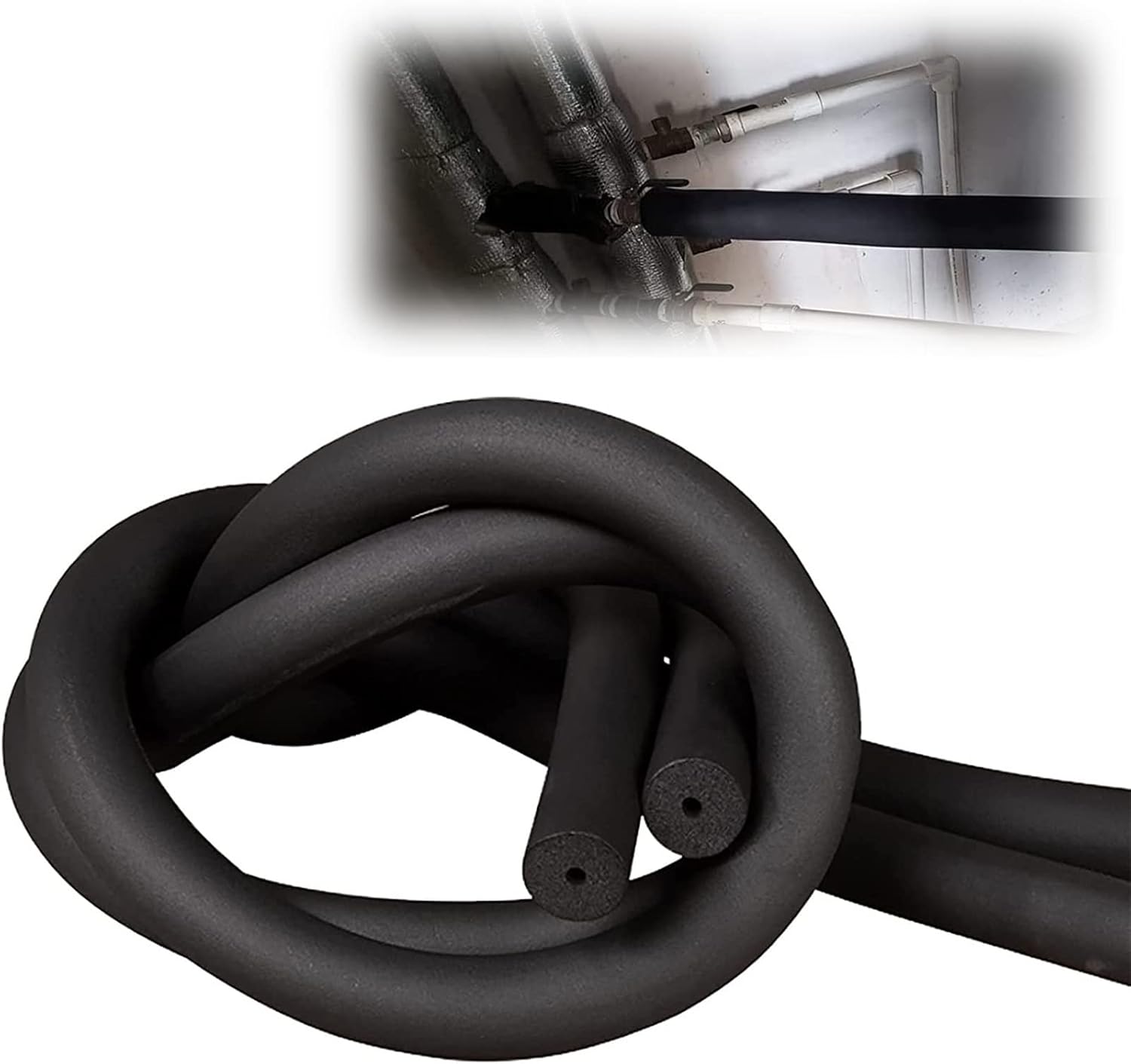 Outdoor Antifreeze Pipe Insulation Foam Insulating Casing Rubber Tube ...