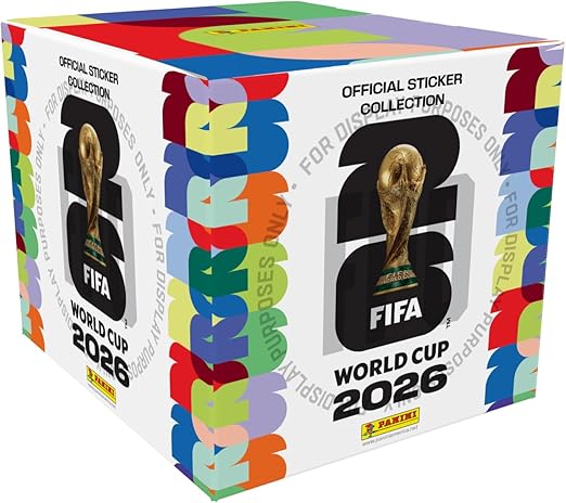 Amazon.com: 2026 Panini FIFA World Cup Sticker Collection Box – 50 ...