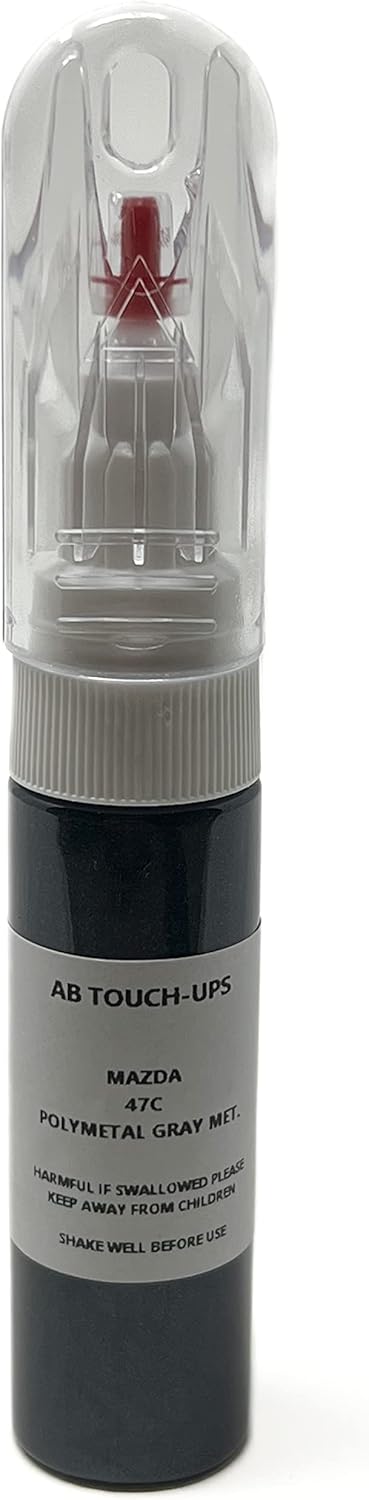 TOUCH UP PAINT FOR MAZDA 47C POLYMETAL GRAY MET TOUCH UP PAINT PEN ...