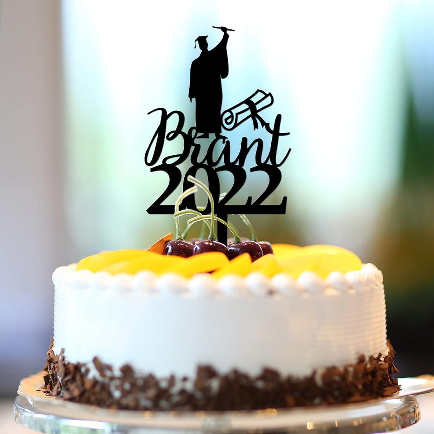Amazon.com: Class Of 2022 Cake Toppers 2022 Graduation Themed Cake ...