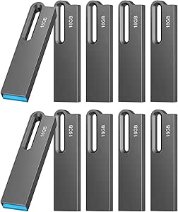 16GB USB Stick 10 Pack USB 3.0 Flash Drive Mini Memory Stick High Speed ...