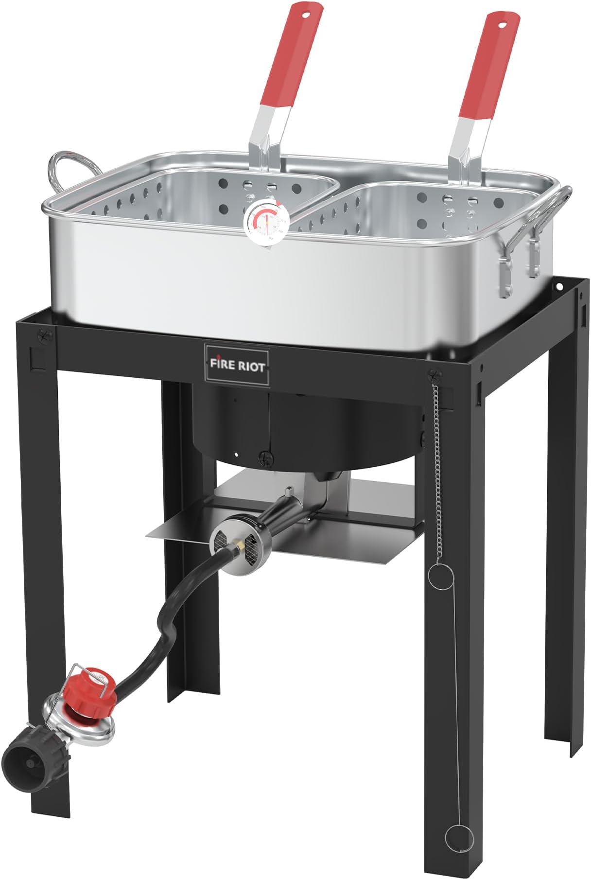 Amazon.com: Dual 2 Basket Deep Fryer-Propane Cooker-Fry Fish/Chicken ...