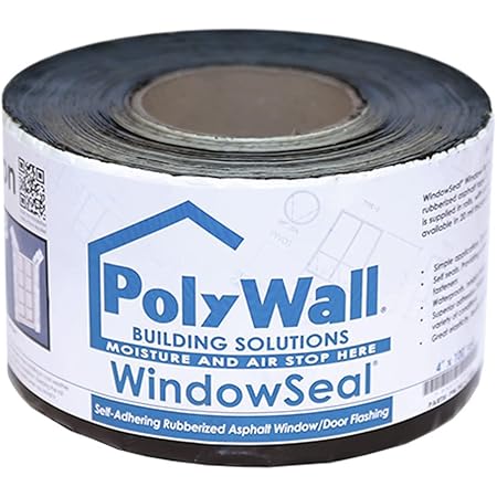 POLYGUARD Poly Wall WindowSeal Window Flashing Tape, 4" x100', 20mil ...