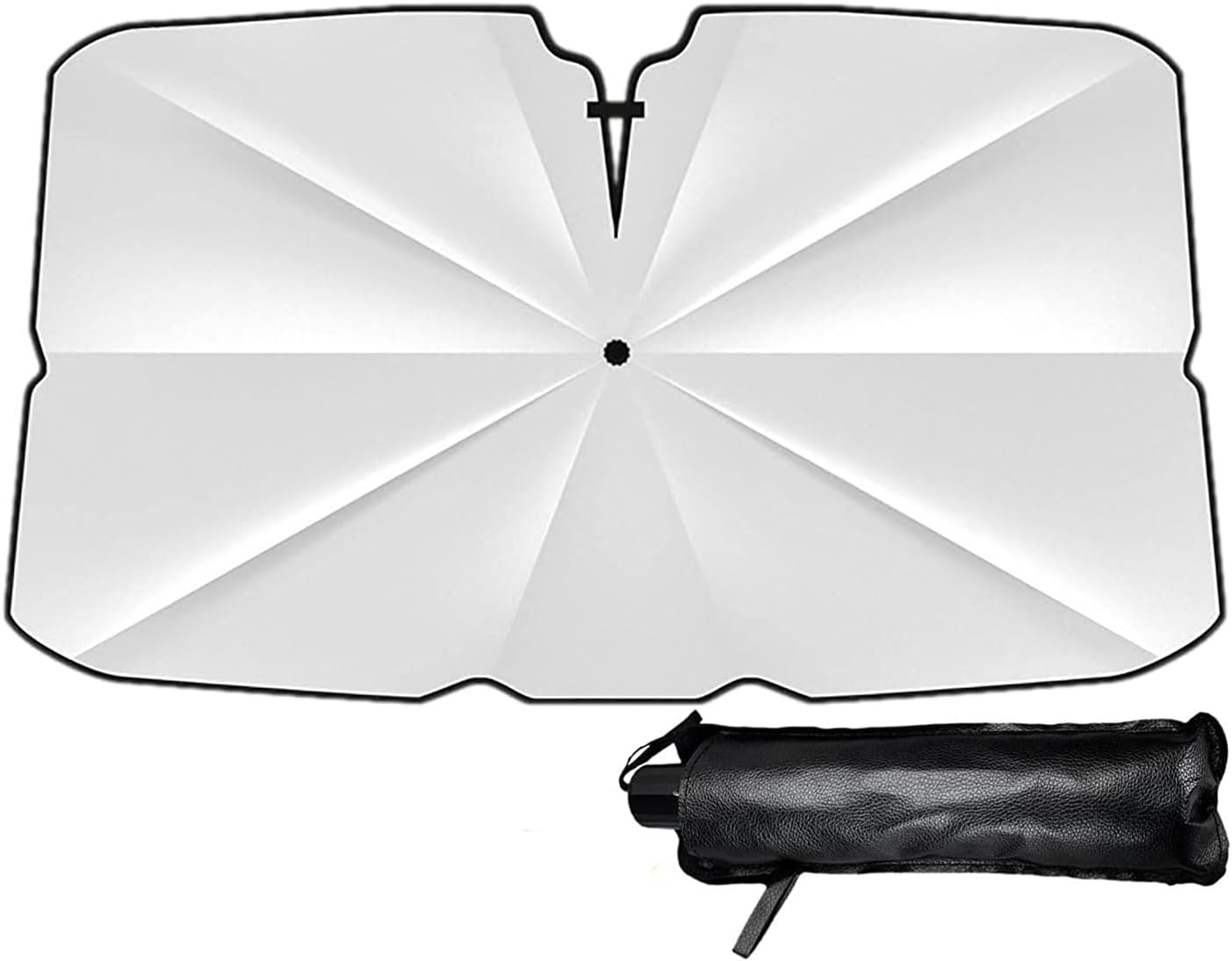 GALER Car Windshield Sun Shade Umbrella, 360° Rotation Car Windscreen ...