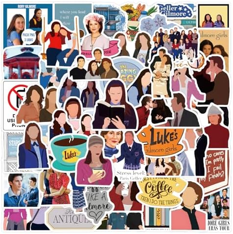 110Pcs Gilmore Girls Stickers, Cool US TV Series for Water Bottle ...