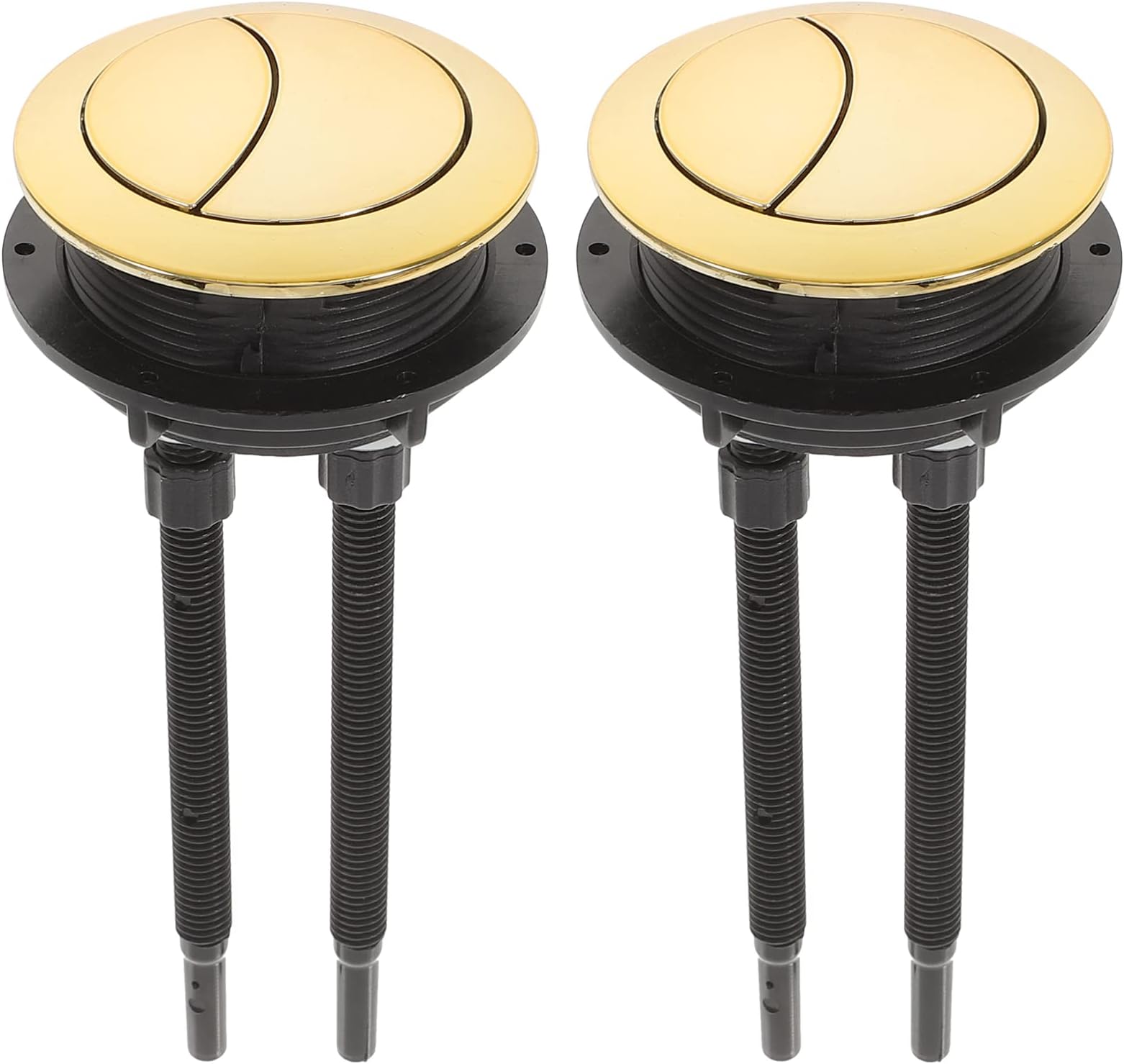 SouNor Toilet tank button Round Dual Flushing Push Black - Amazon.com