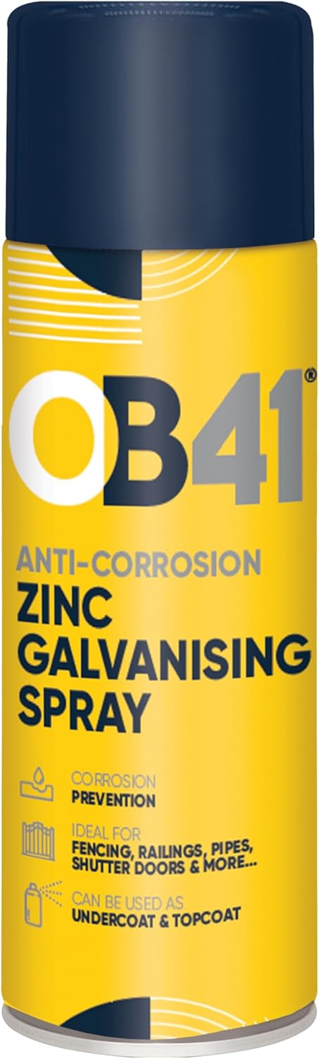 OB41 Anti-Corrosion Galvanising Zinc Spray 400ml – Rust Protection ...