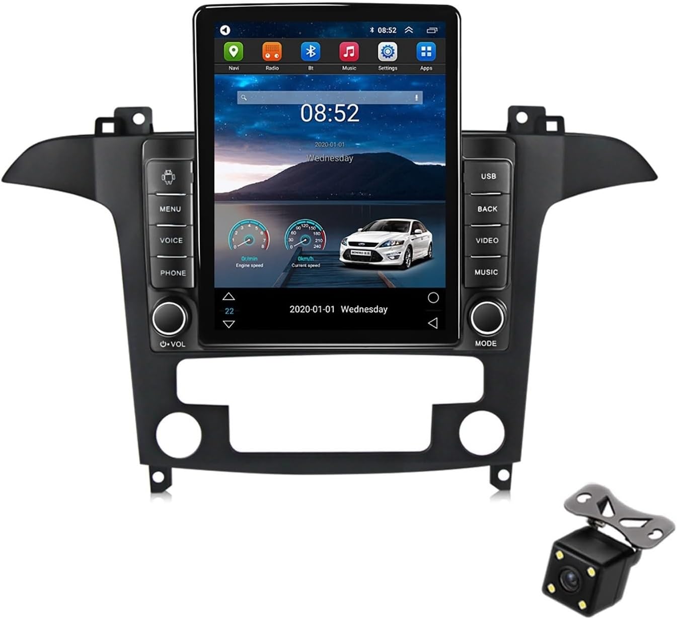 Android 11 Autoradio mit Navi für Ford S Max S-MAX 2007-2015 9.7 Zoll ...