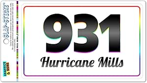 Amazon.com: GRAPHICS & MORE Area Code Rainbow Window Sticker 931 ...