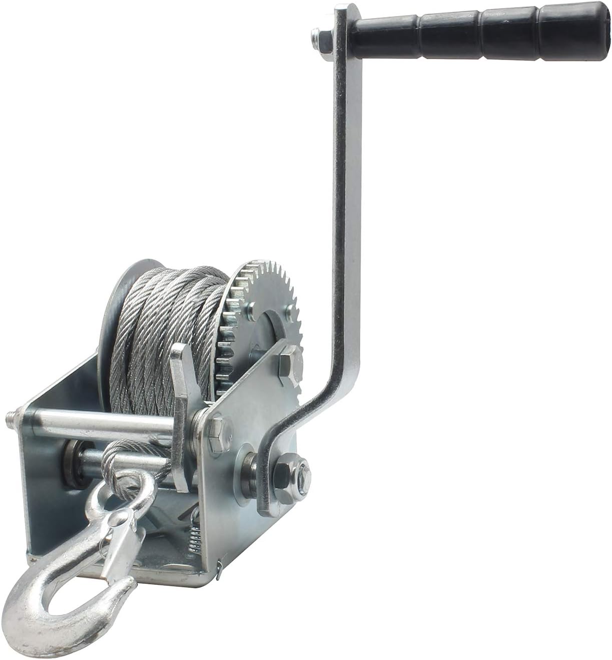 Amazon.com: 600lbs Heavy Duty Hand Winch, Steel Cable Hand Winch Crank ...