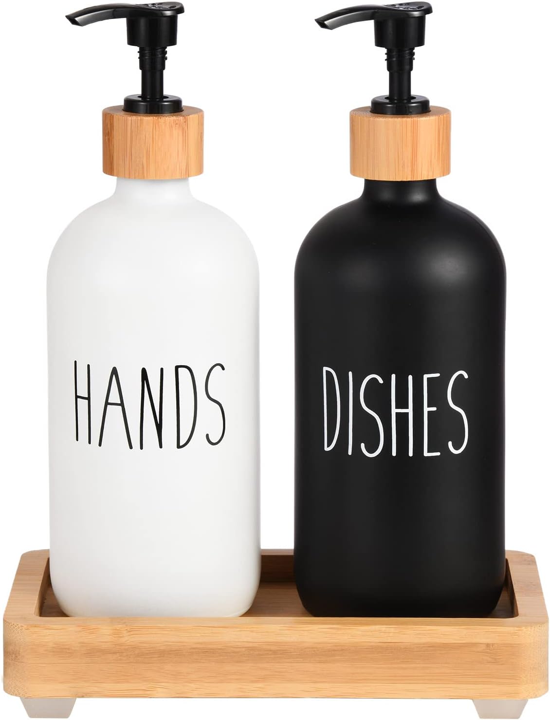Amazon.com: Lorbro Hand and Dish Soap Dispenser Set, Kitchen Soap ...