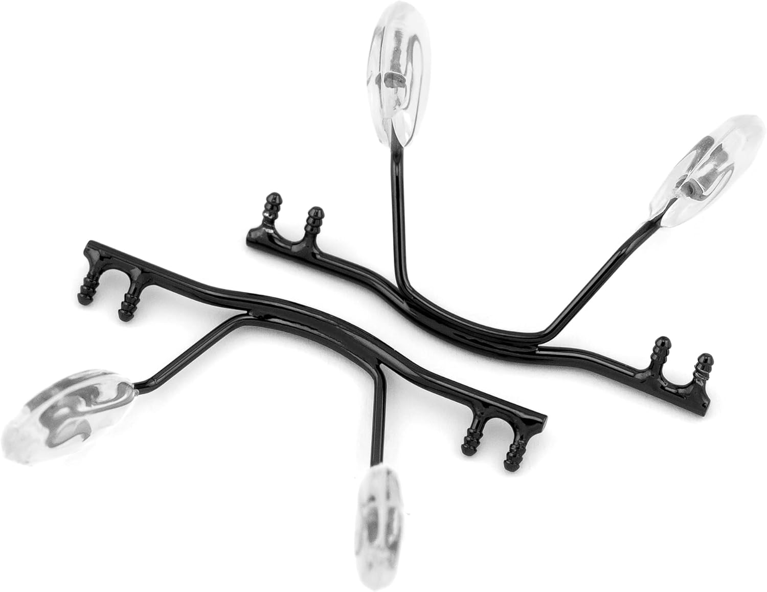 Amazon.com: HALLMERS 2pcs Black 32mm Rimless Glasses Nose Bridge Pads ...