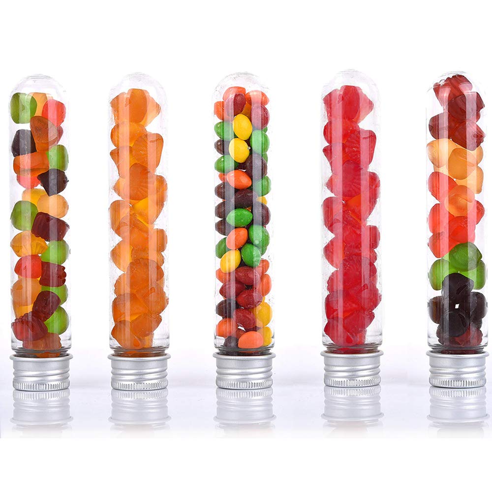 Amazon.com: 24 Pack Gumball Candy Tubes, Clear Plastic Lab Test Tubes ...