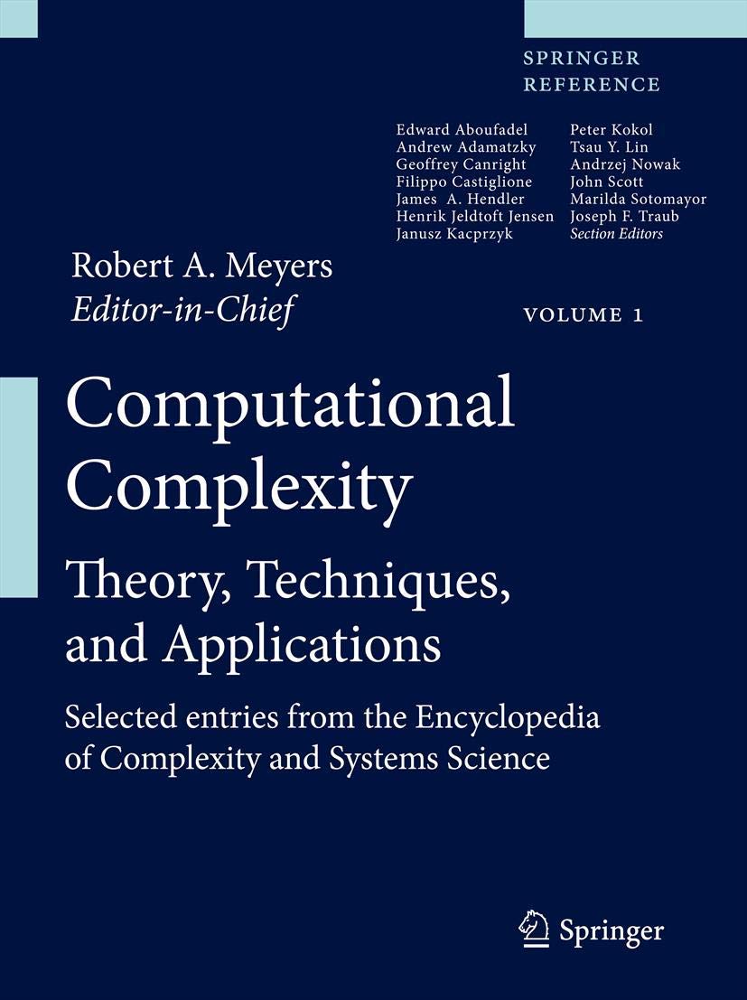 Amazon.com: Computational Complexity: Theory, Techniques, and ...