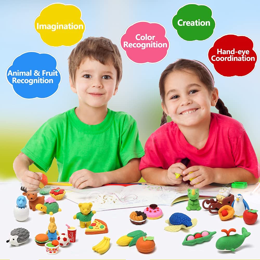 Paquete de 100 gomas de borrar de animales para niños,...B08QRFLHKJ ...