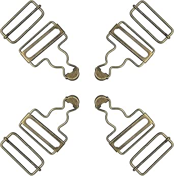 Amazon.com: SATONBEYI 4 Pairs 38 mm Metal Overalls Buckles Replacement ...