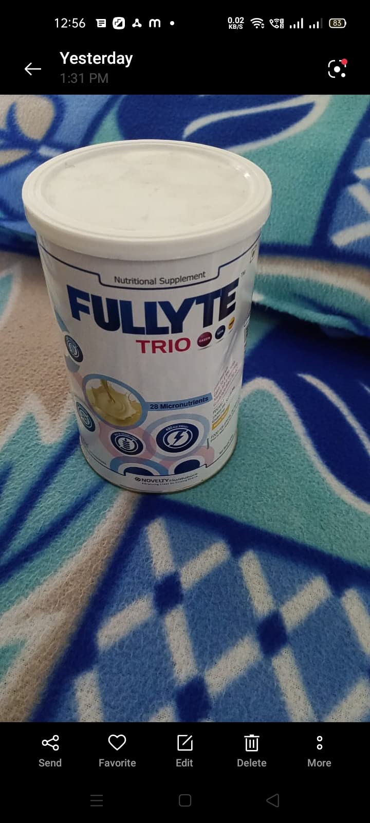 FULLYTE TRIO Natural Protein Powder Nutrition Supplement 400 Gram ...