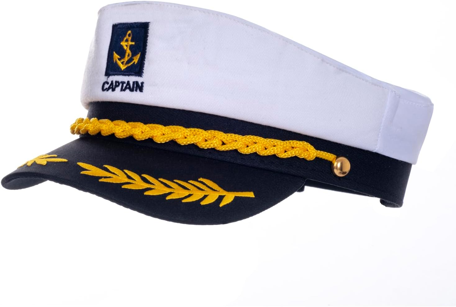 Amazon.com: Vonokee Yacht Captain Hat, Adjustable Sailor Hat Marine ...