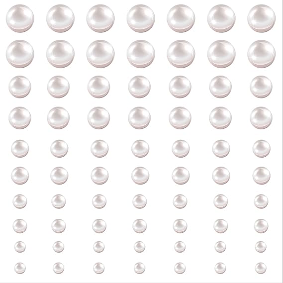 Amazon.com: Outus 700 Pieces Self Adhesive Pearl Stickers Hair Pearls ...