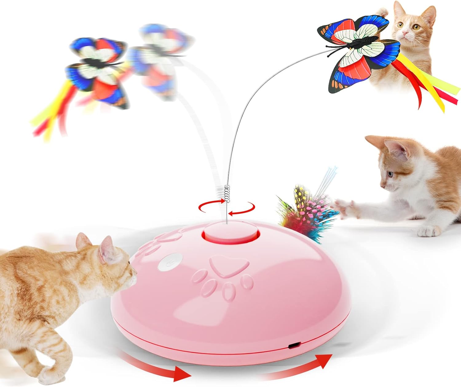 Amazon.com : BriFUN Cat Toy, Interactive for Indoor Cats, 3 in 1 Moving ...