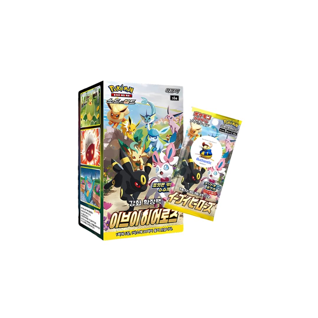 Korean Eevee Heroes Pokémon Booster Box | 30 x Korean Evolving Skies Pokemon Booster Box | 30 x ...