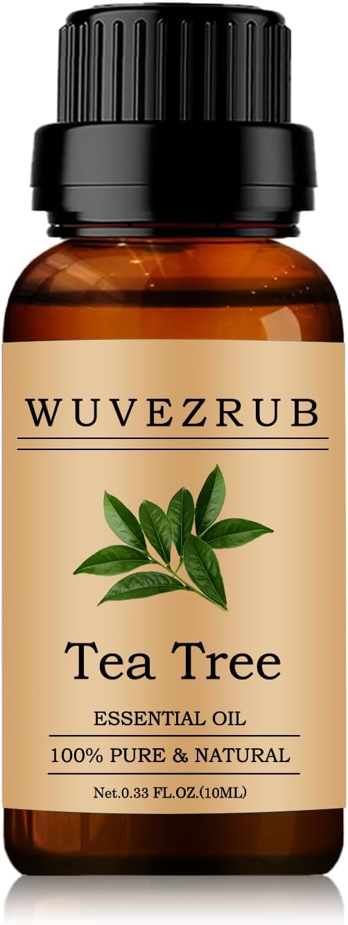 Amazon.com: Wuvezrub Tea Tree Essential Oils 10ML, Organic 100% Pure ...