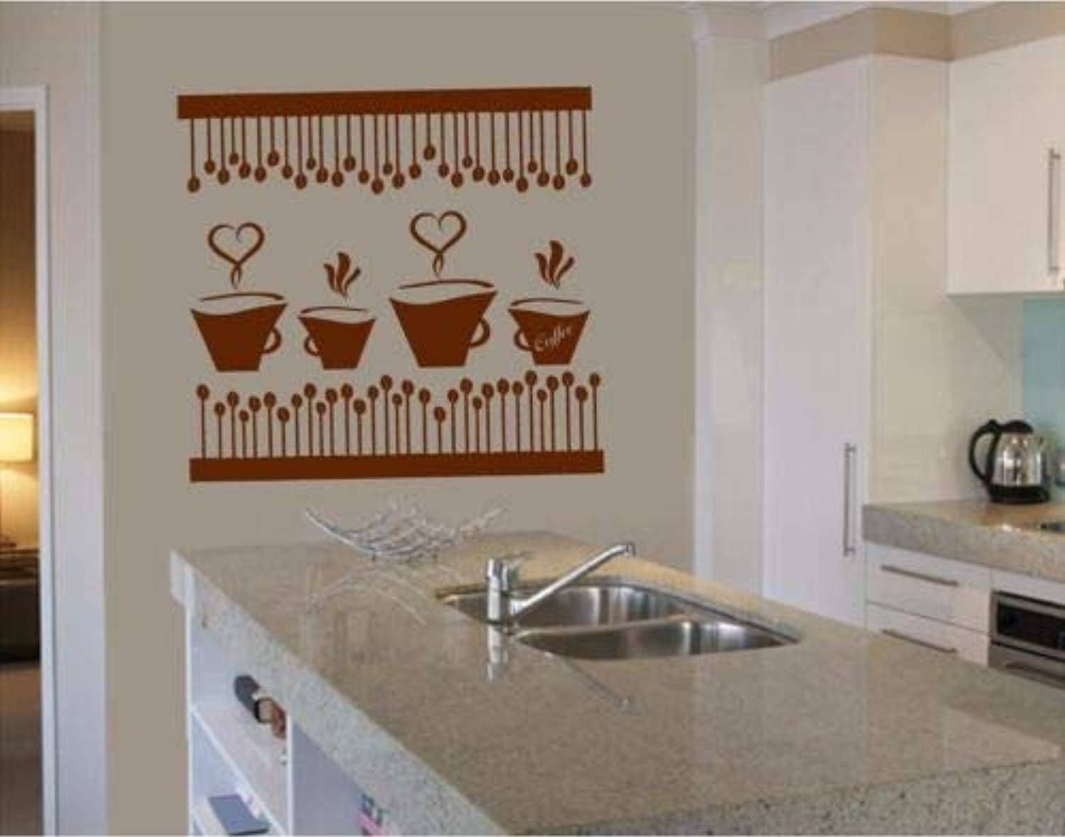 Home Kitchen Decorate Your Home Coffee Cafe Wall Decals Decor Vinyl ...