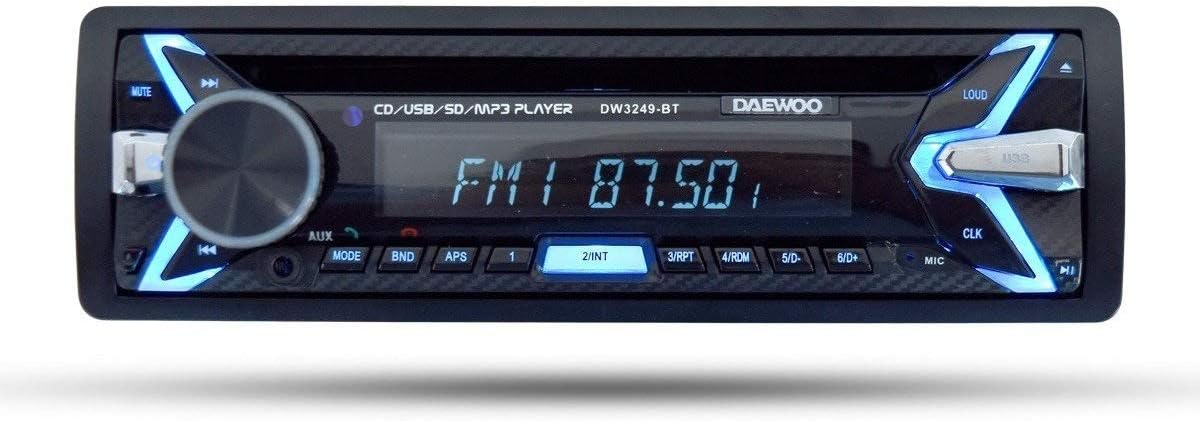 Daewoo Autoestereo Bluetooth CD USB MP3 Player DW-3249BT : Amazon.com ...