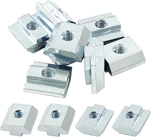 Amazon.com: Zorveiio 8Pcs 4040 Series Sliding T Nuts Carbon Steel,M6 T Slot Nut Hammer Head,M3 T ...