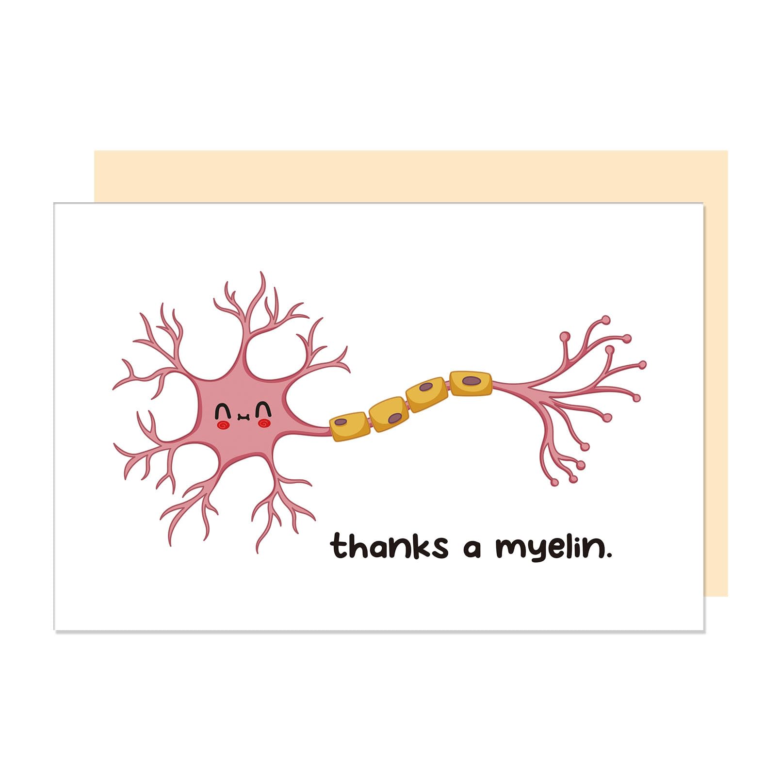 Amazon.com : Ure Tenk Myelin Inspired Thank You Card, Medical Pun ...