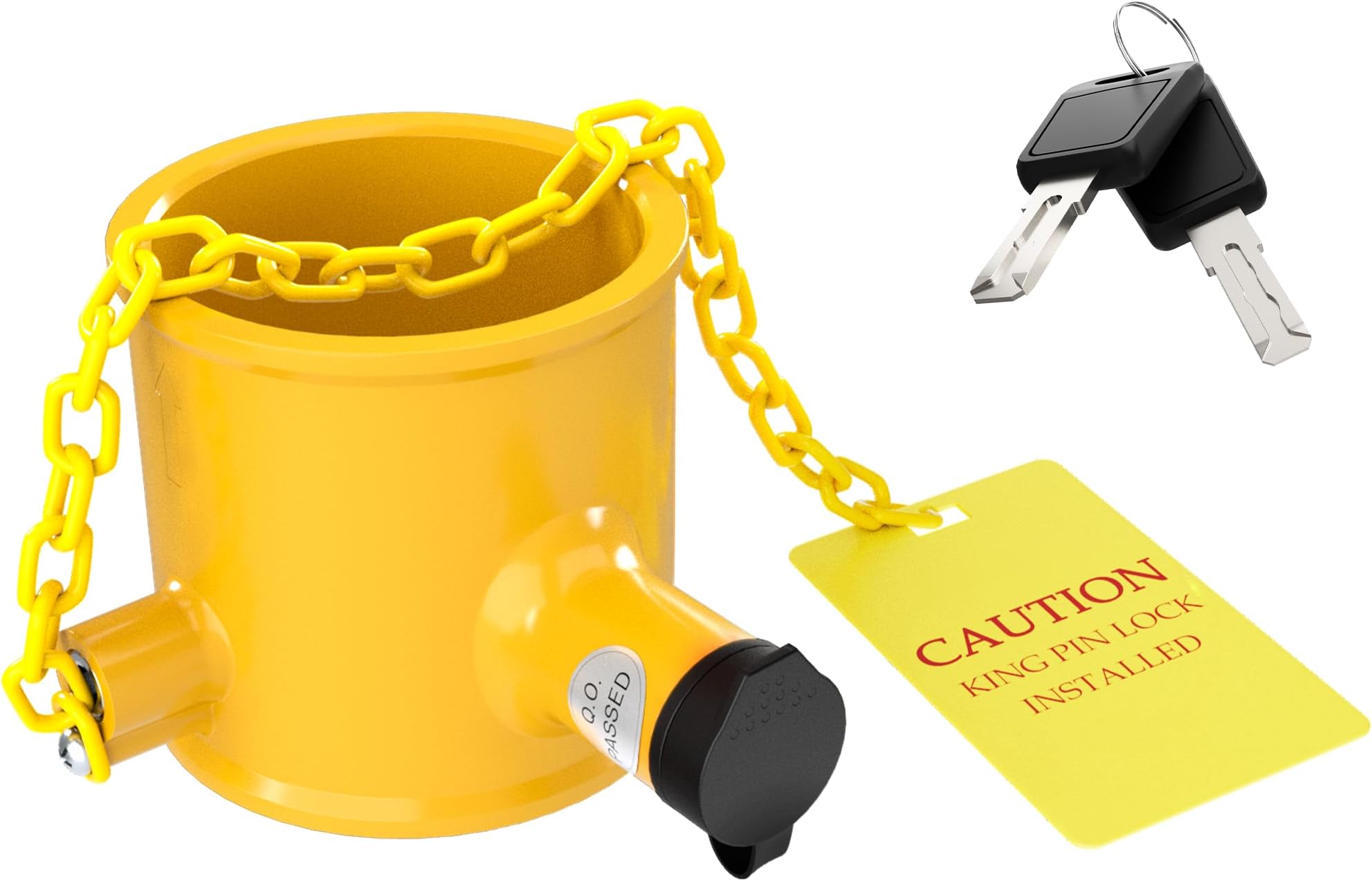 Amazon.com: 5th Wheel King Pin Lock, Heavy Duty Steel Trailer Pin Lock ...