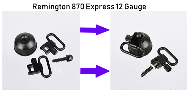 Remington 870 Sling Swivel Kit - 12 Gauge Shotgun Sling Installation ...