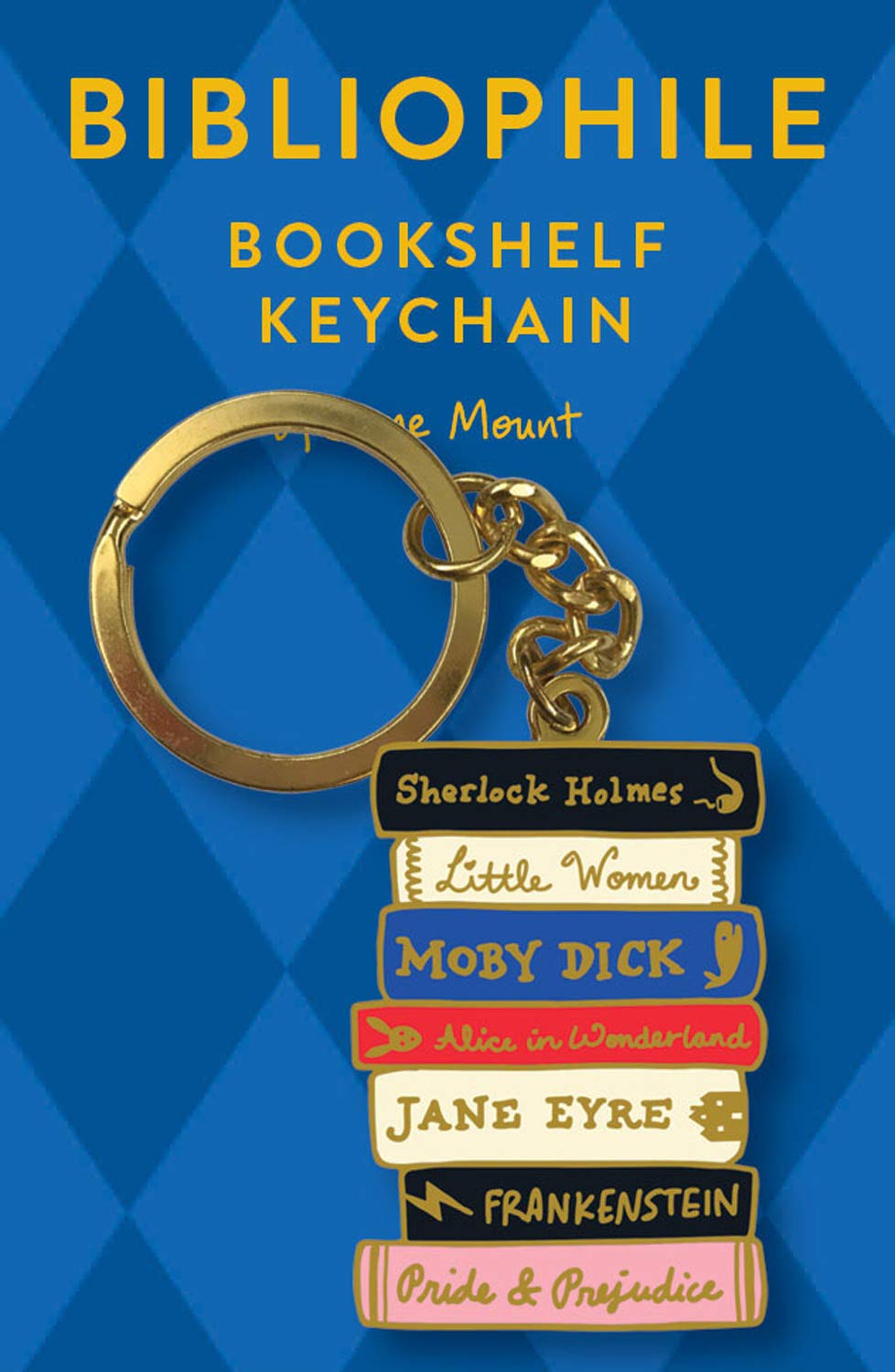 Amazon.com: Bibliophile Bookshelf Keychain: (Book Lover Gift, Book Club ...