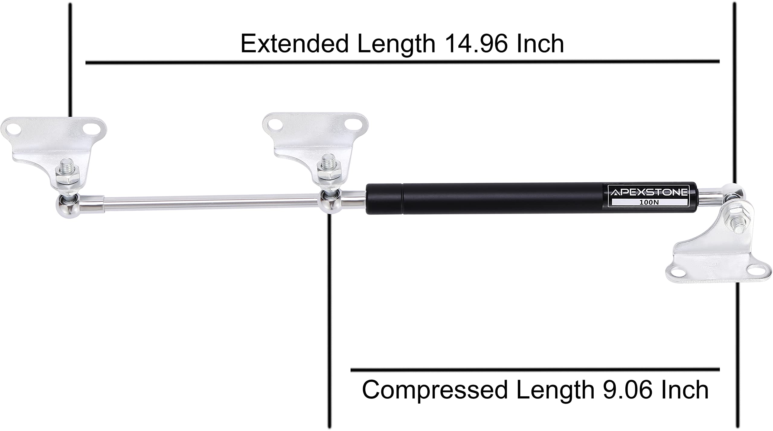 Snapklik.com : Apexstone 100N/22.5lb Gas Struts 15 Inch Gas Strut Lift ...