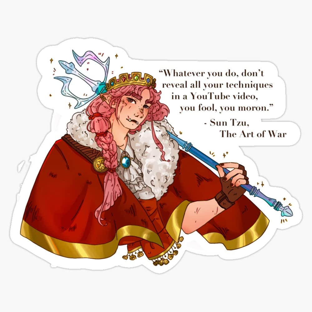 Amazon.com - Technoblade Sun Tzu Quote Vinyl Bumper Sticker Size 5"