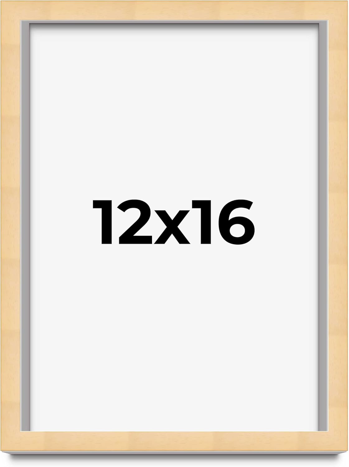 Amazon.com - 12x16 Frame Natural Wood Picture Frame | 0.75 Inch ...